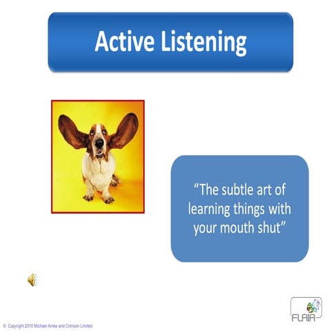 Active Listening Presentation | PPT