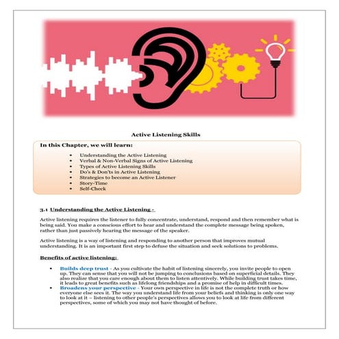 Listening Skills (PDF) | PDF