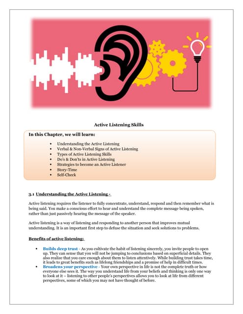 Effective listening | PPTX