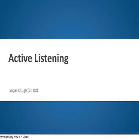 Active Listening V1.4 Ext | PPT