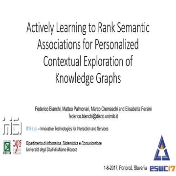 Actively Learning to Rank Semantic Associations for Personalized Contextual Exploration of ...