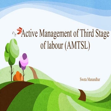 Osce - active management of 3rd stage of labor | PPTX