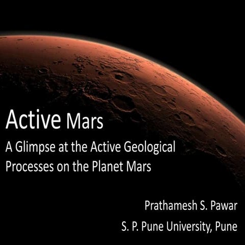 Active Geology on Mars | PPT