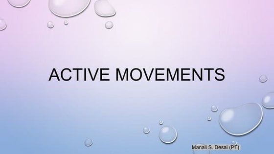 Classification of movement | PDF