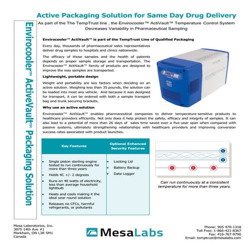 Active Packaging Solution for Same Day Drug Delivery | PDF