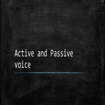 Active passive (Easily defined and concept clear) | PPT