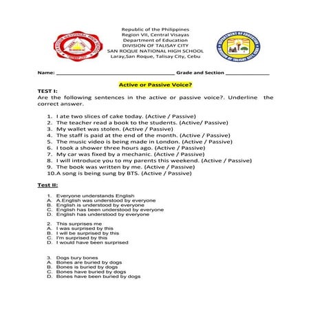 active:passive quiz.docx