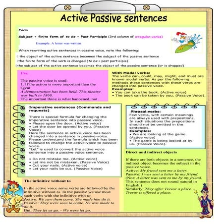 Active passive sentences | DOC