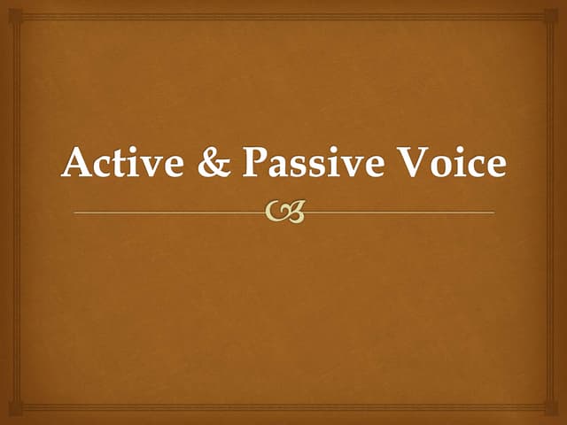 Ppt Materi Passive Voicepptx Untuk Peserta Didik Kelas 9 Pptx