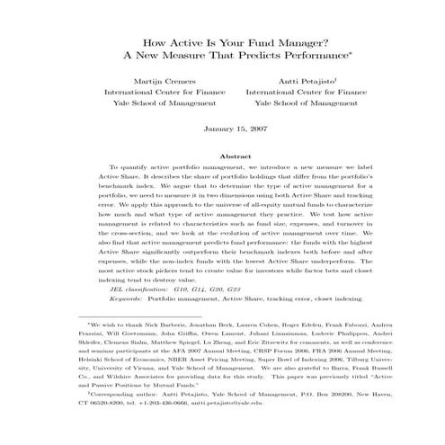 Active share betteralpha | PDF