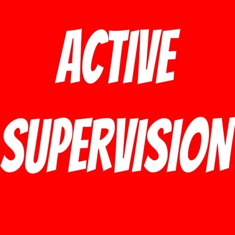 Active Supervision | PDF