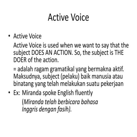English Active Voice and Passive Voice.ppt