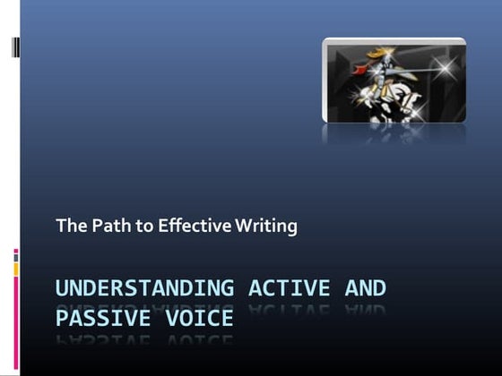 Active and passive voice | PPT