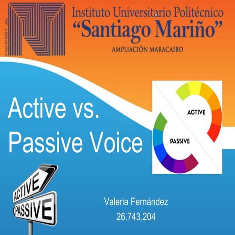Active vs passive voice | PPTX