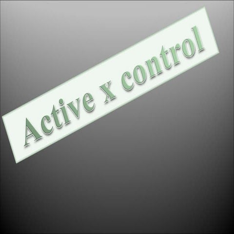 Active X Control Ppt