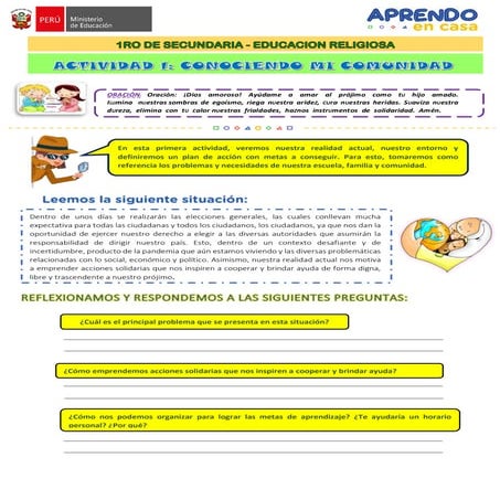 CONOCIENDO MI COMUNIDAD | PDF