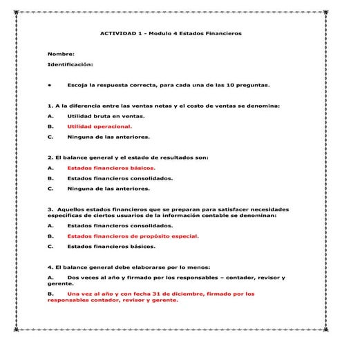 Actividad 1 modulo 4 | DOCX