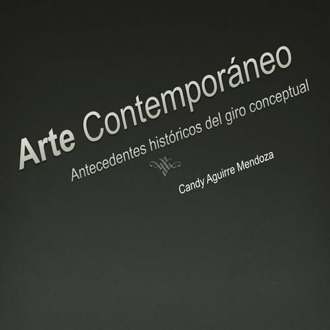 Arte Contemporáneo | PPTX