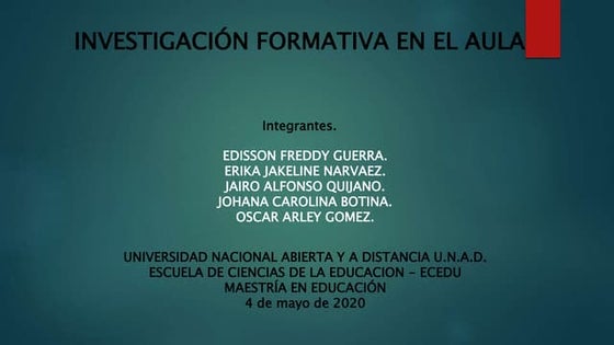 La investigacion | PPTX | Education
