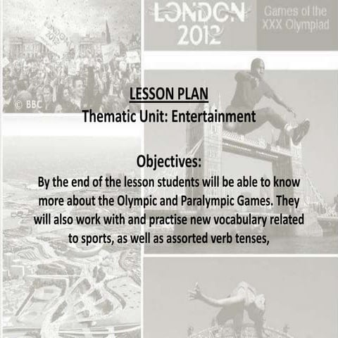 Actividad 2 lesson plan olympic games | PPT