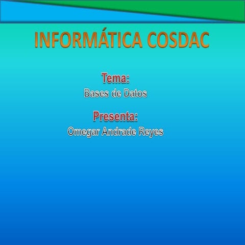 Analisis comparativo de base de datos | DOCX