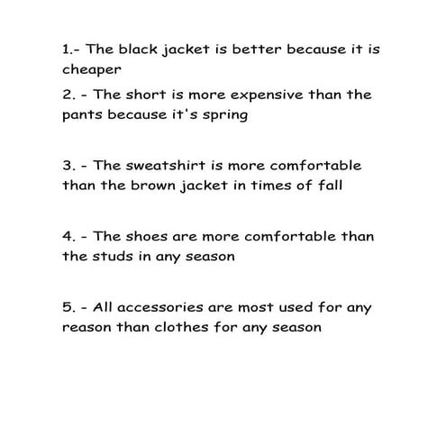 Winter clothes | DOCX