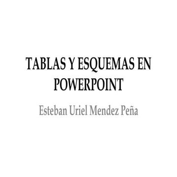 Actividad 6 Tablas y esquemas en Powerpoint | PPTX