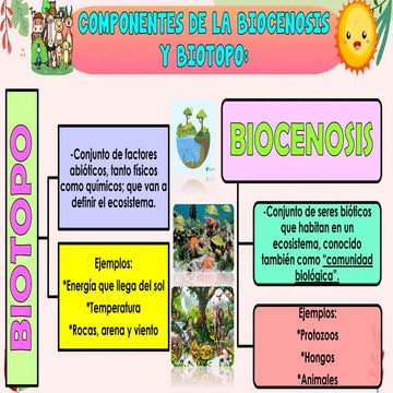Biocenosis y Biotopo. | PDF