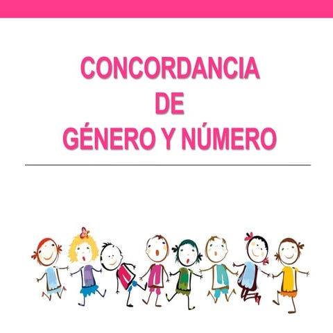 Actividad de concordancia de genero y numero | PPTX