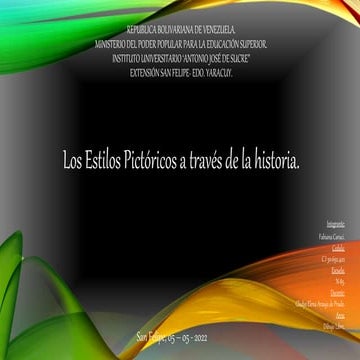 Estilos Pictóricos a través de la historia.pptx