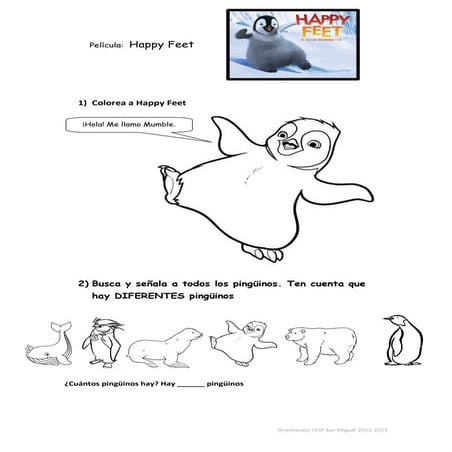 Actividades película happy feet | PDF