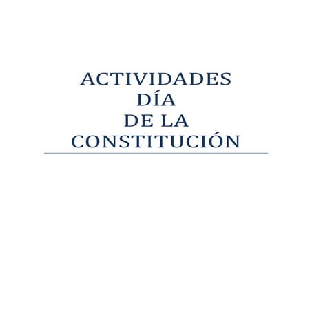 Cuento día constitución | PPS