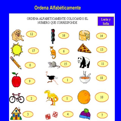 Actividades 2b Sustantivos Comunes Y Orden Alfabetico