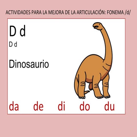 Actividades mejora fonema_d | PPT