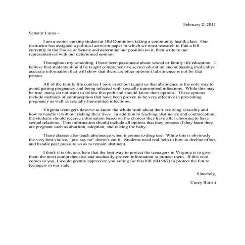 Activism letter | PDF