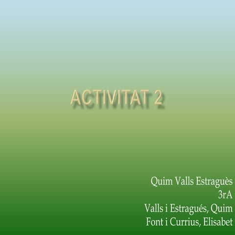 Activitat 2: Enquadrament | PPTX