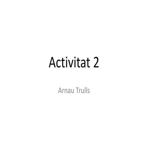 Activitat 2 | PPTX