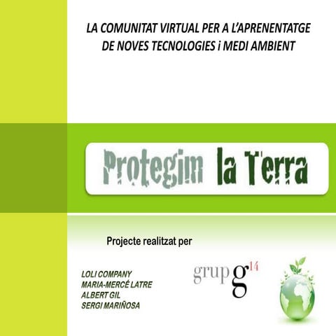 Activitat 3. protegim la terra | PPTX