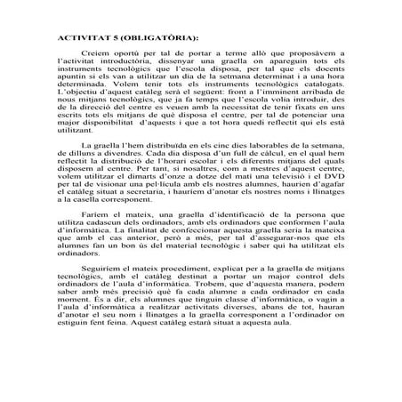 Activitat 5 | DOC