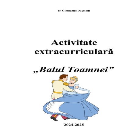 Activitate Balul Toamnei 2024 scenariu extracurricular | DOCX