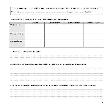 Activitats materials 2 | DOC