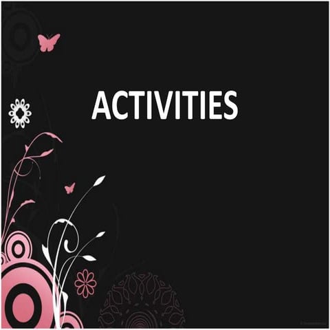 Activities | PPTX