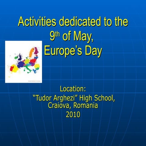 Activities dedicated to the 9th of may, | PPT