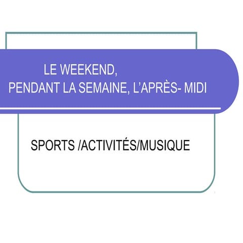 Activités Jouer Faire | PPT | Musical Instruments | Hobbies & Interests