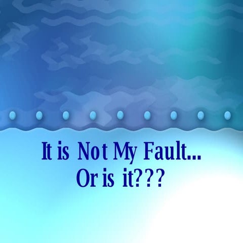 Teens Y1 Activity 1 It Is Not My Fault | PPT