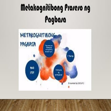 PAGBASA AT PANANALIKSIK- Proseso ng Pagbasa | PPTX