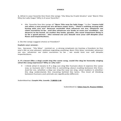 Ethics Guide Questions (In Elementary Grades) | DOCX