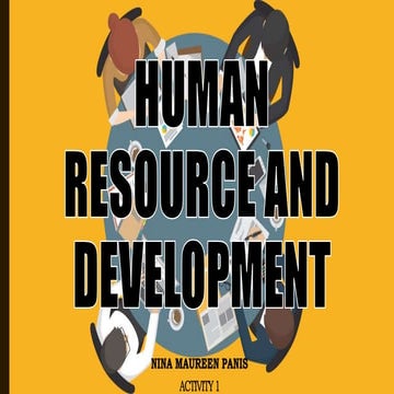 HUMAN RESOURCE AND DEVELOPMENT | PPTX