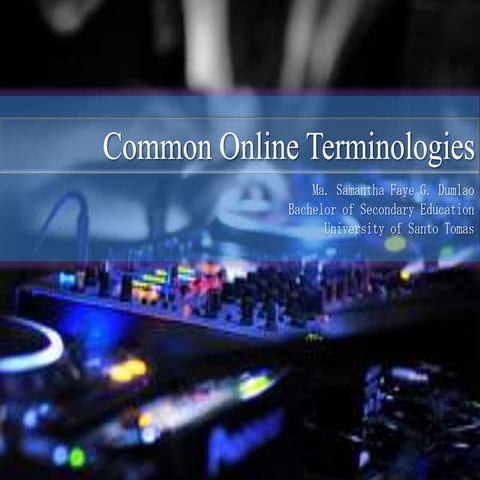 Activity 11 common online terminologies | PPT