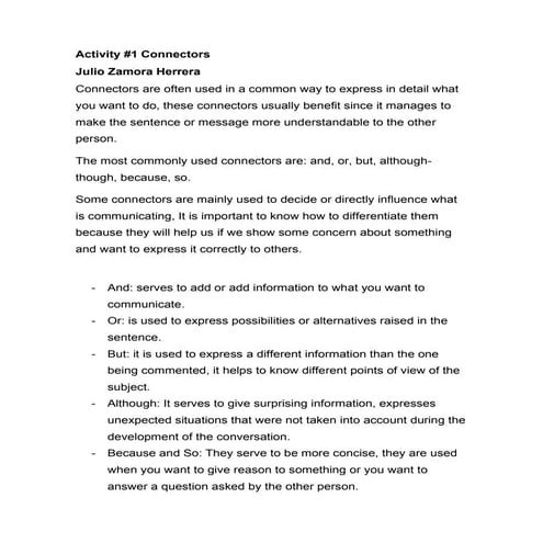 Connectors Basics for Students - English Grammar | PPT